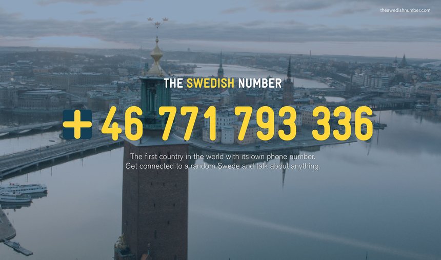 The Swedish Number Ad Campaign – Sweden’s Personal Hotline to the World ...